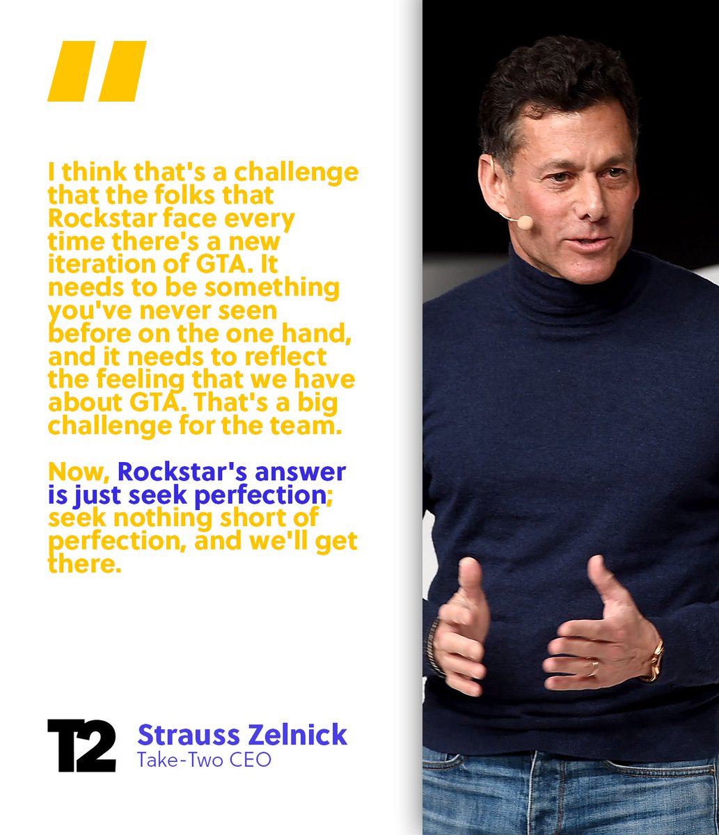 Ben on Twitter: "Take-Two CEO on the next GTA title: Strauss Zelnick highlights big challenges ...