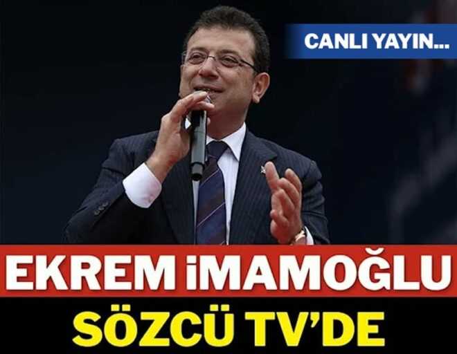 Sözcü on Twitter: "CANLI YAYIN | Ekrem İmamoğlu, SÖZCÜ TV’de https://sozcu.com.tr/2023/gundem ...