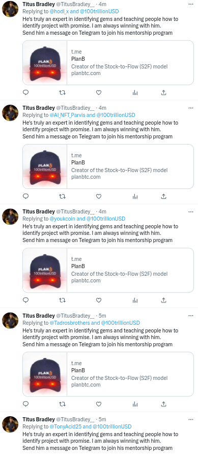 PlanB on Twitter: "Watch out! Many scammers active on twitter, telegram, discord, whatsapp. They ...