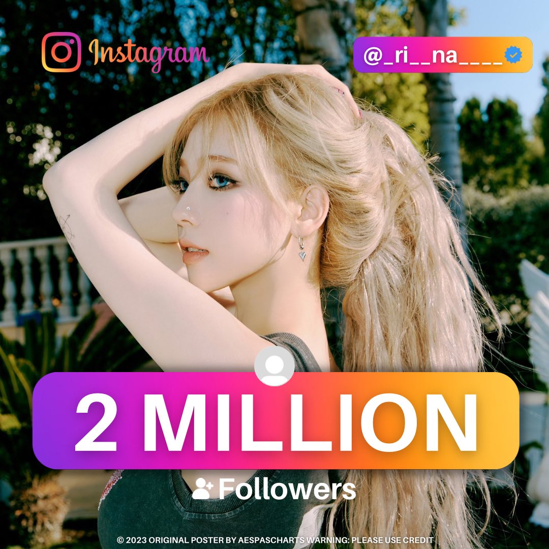 æspa’s charts📊 🌶️ #SPICY on Twitter: "KARINA (_ri__na____) has now surpassed 2 Million followers ...