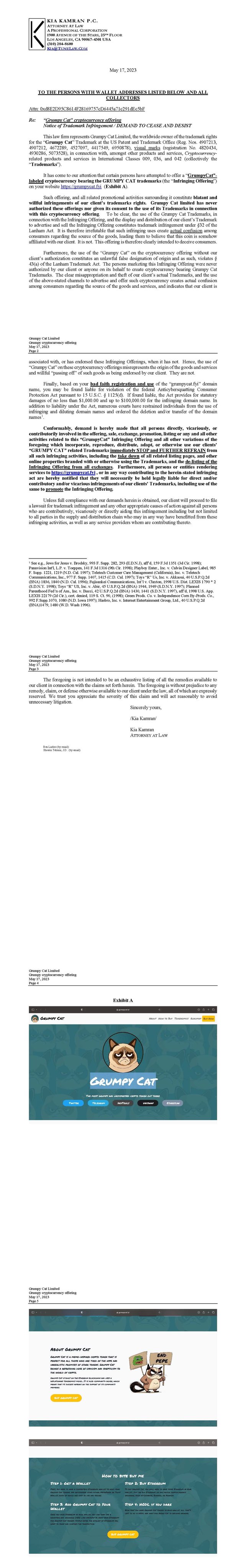 web3 is going just great on Twitter: "Grumpy Cat trademark owner files cease and desist via NFT ...