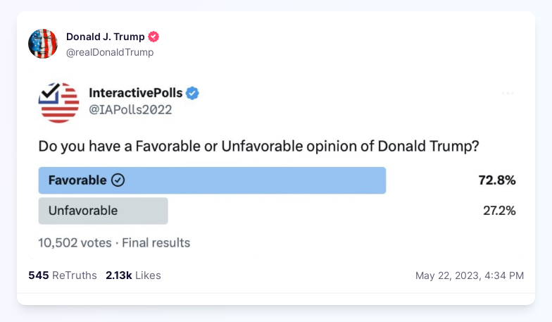 Donald Trump Retruth, Tweets from Truth Social 🤖 (@MagaWorldTruth ...