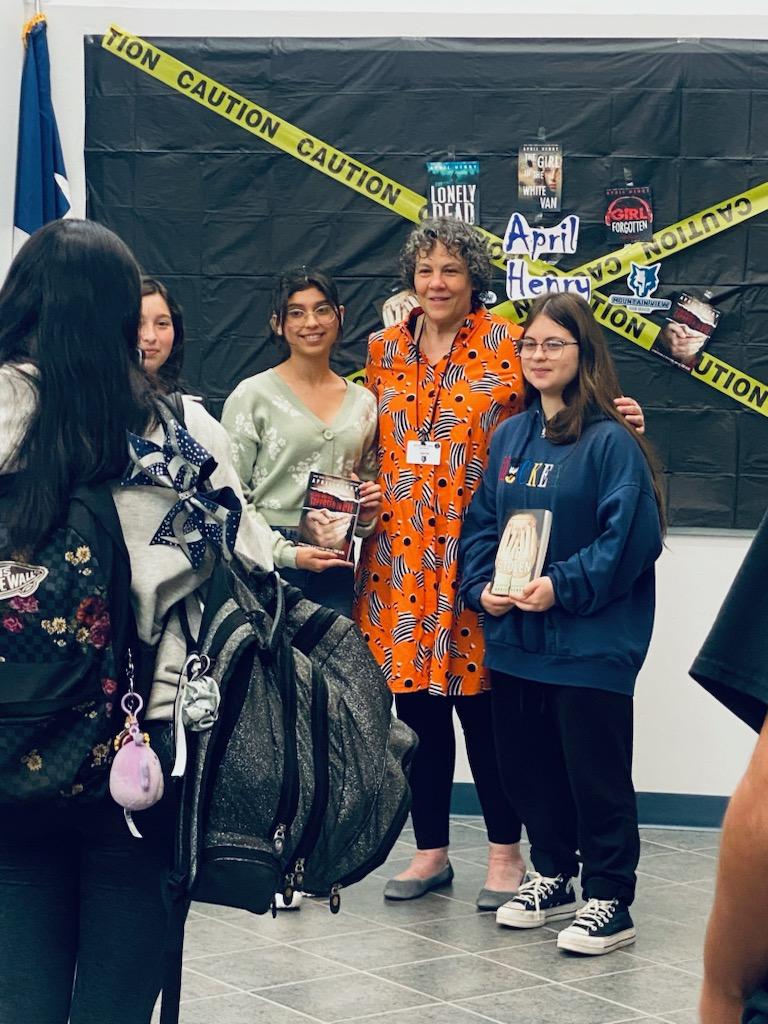 Betty Leon Library @ Mountain View HS on Twitter: "April Henry is here and has 1 more ...