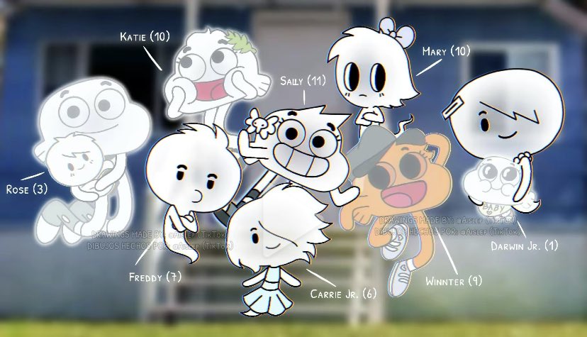 The Amazing World Of Gumball Gumball And Carrie Kids