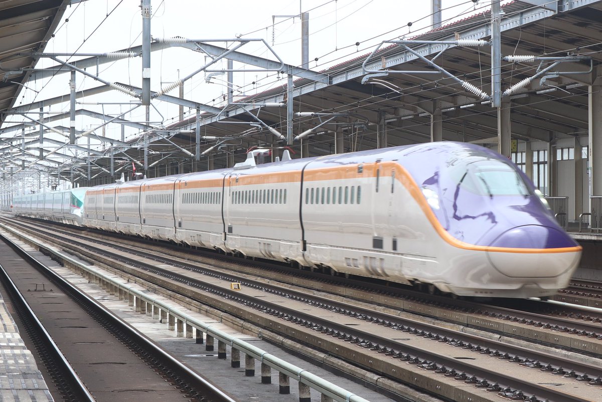 ネタ極力行くトレーナー on Twitter: "5/23 E5系U46？＋E8系G1併結試運転 古川駅にて"