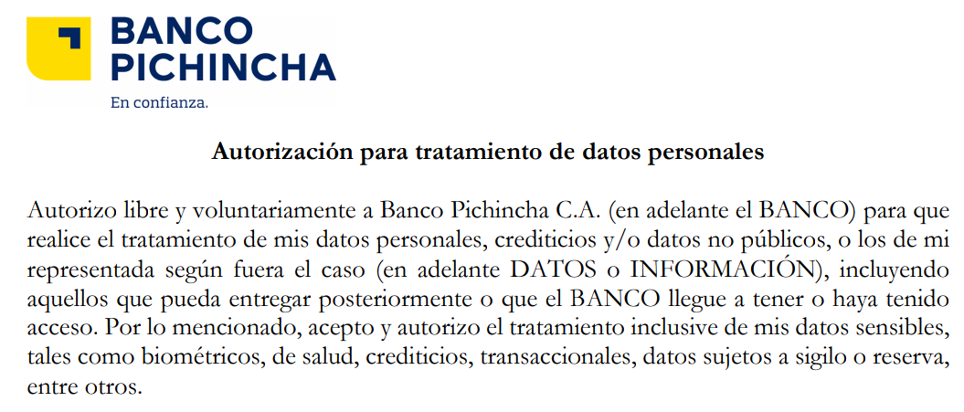 Jodiendo Boy on Twitter: "Del Banco Pichincha @BancoPichincha quieren que les demos autorización ...