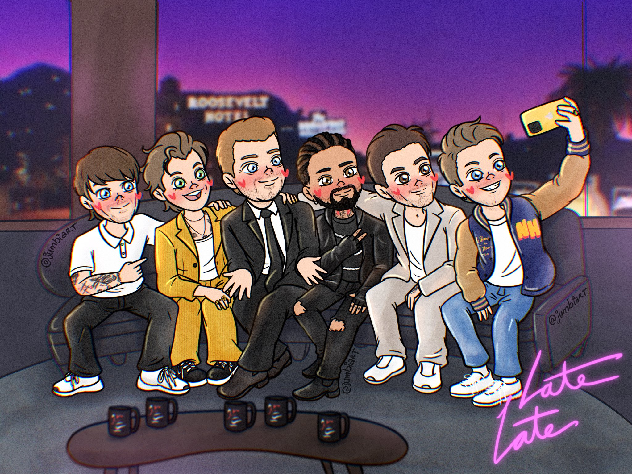 Cartoon Drawings Of One Direction
