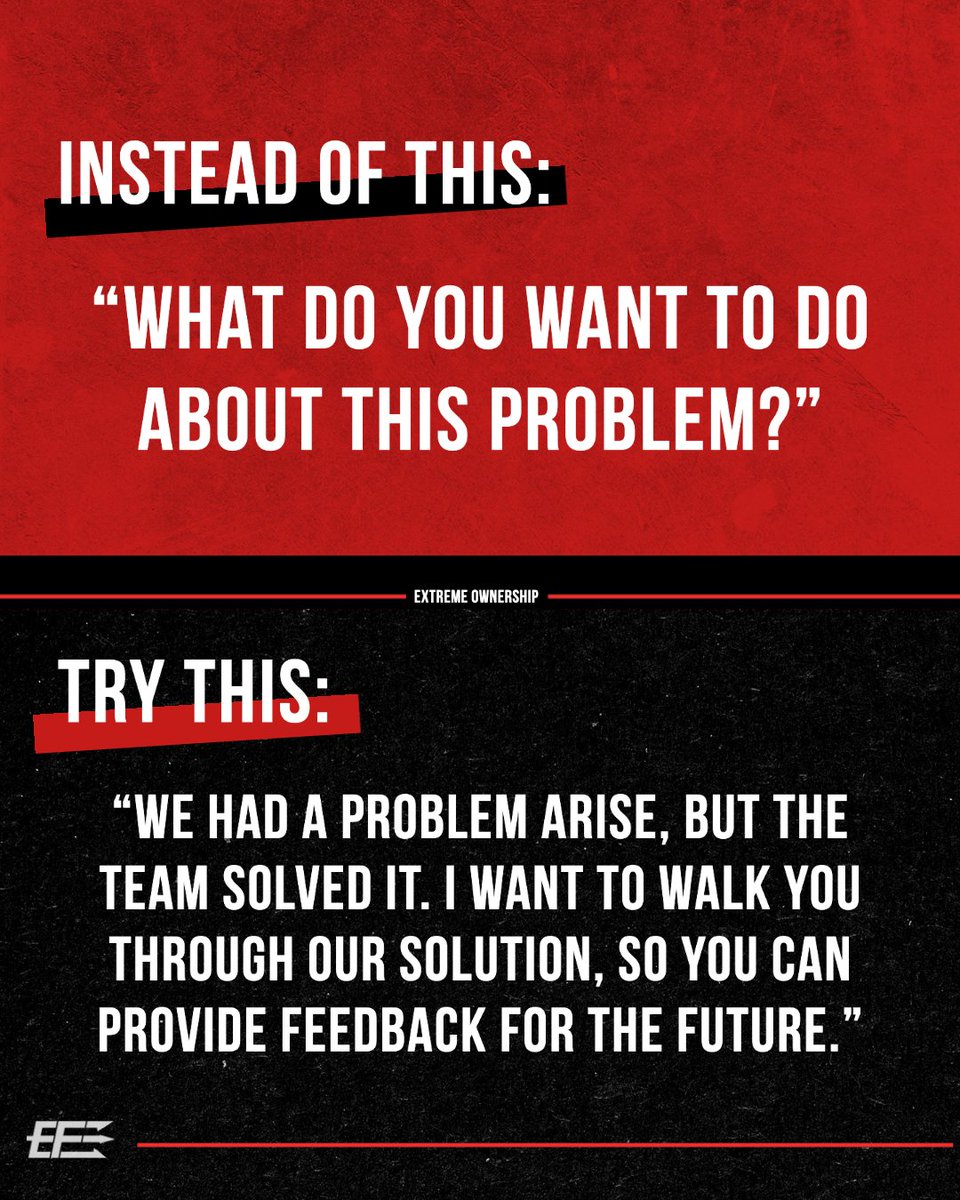 EchelonFront on Twitter: "Own the problem, and take control of the solution. Rather than ...