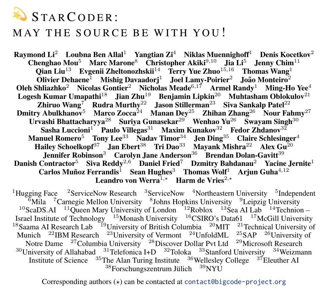 今天去参加线下活动，听Replit的人分享，才知道有个巨牛逼的东西叫starcoder，居然估值1B独角兽Replit的最新finetune过的的评分都低于他 什么是starcoder ...