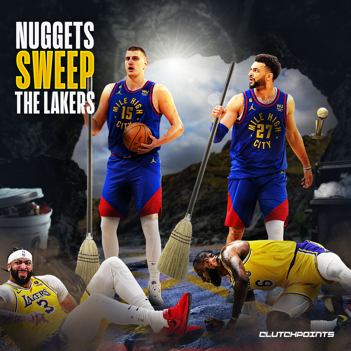Broom Sweep Lakers