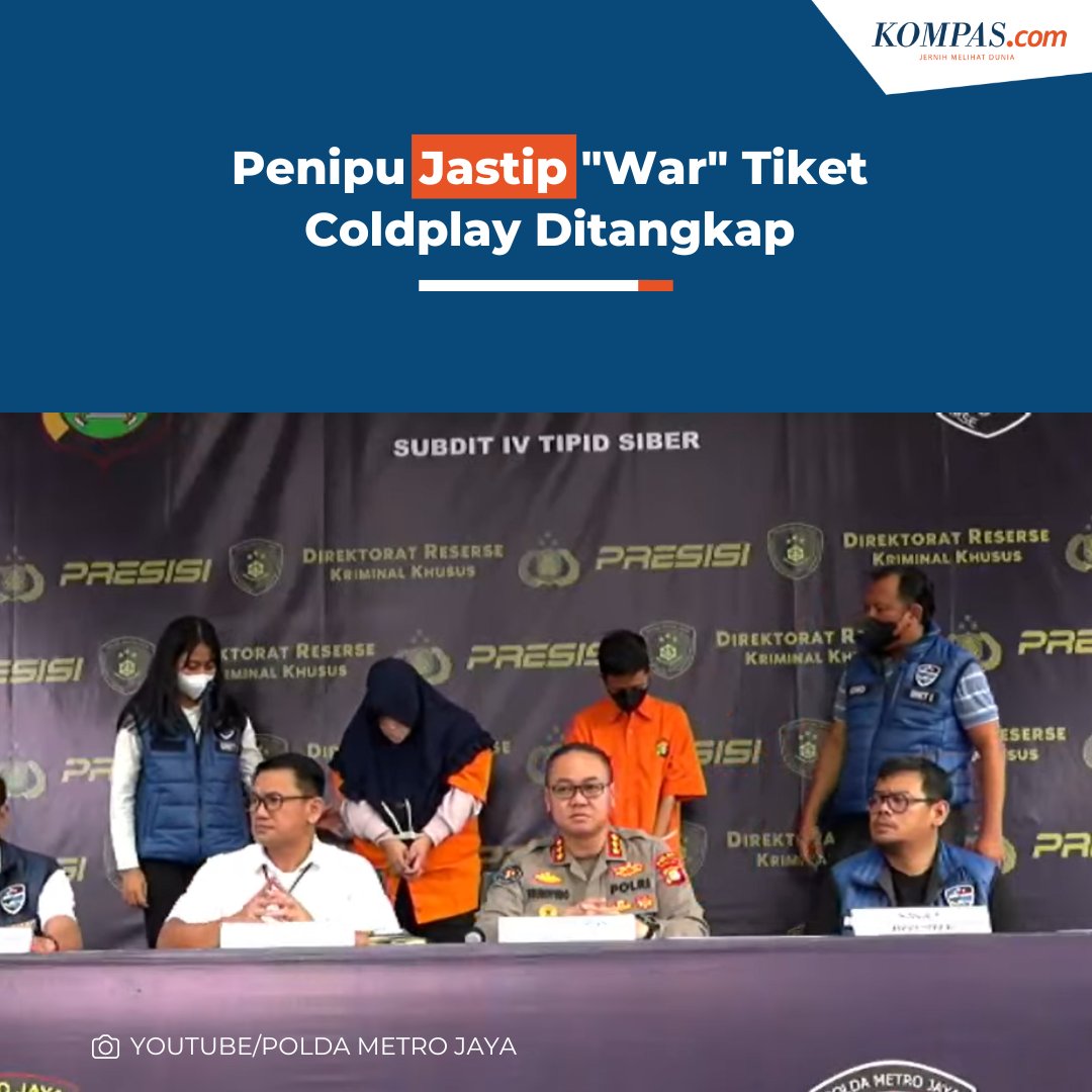Polisi Ungkap Modus Penipuan Jastip Tiket Konser Coldplay Akim Tvone