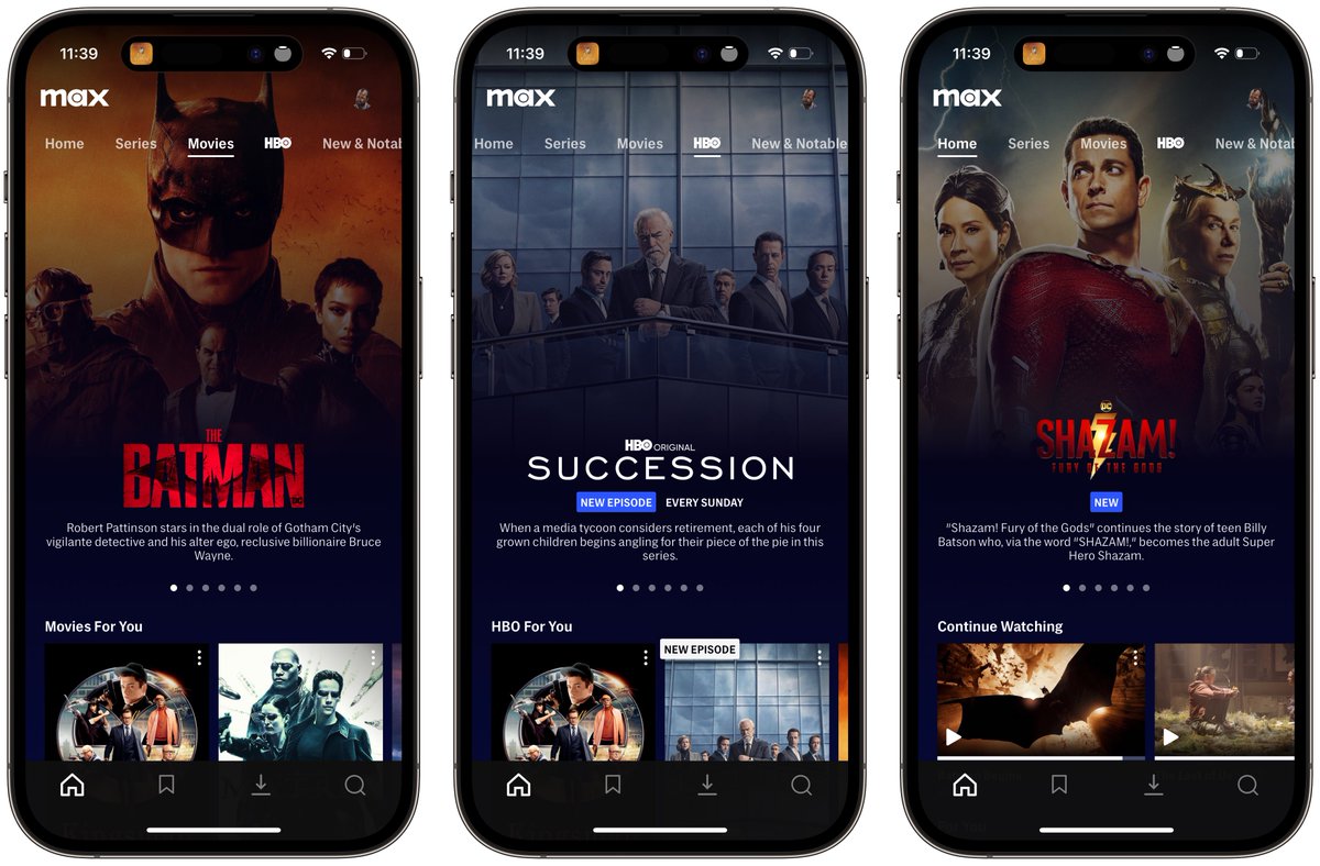 Stephen Robles on Twitter: "New MAX app is out! Didn’t have to login, kept my watch history and ...