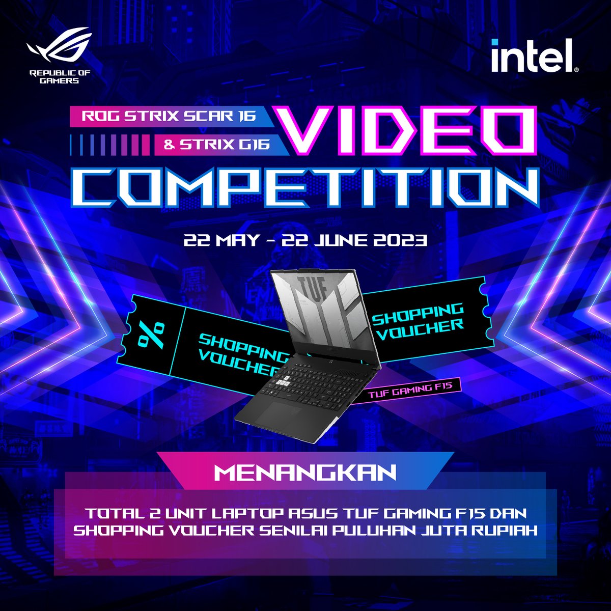 ROG Indonesia on Twitter: ""ROG Video Competition telah resmi dimulai! Buatlah video terbaikmu ...