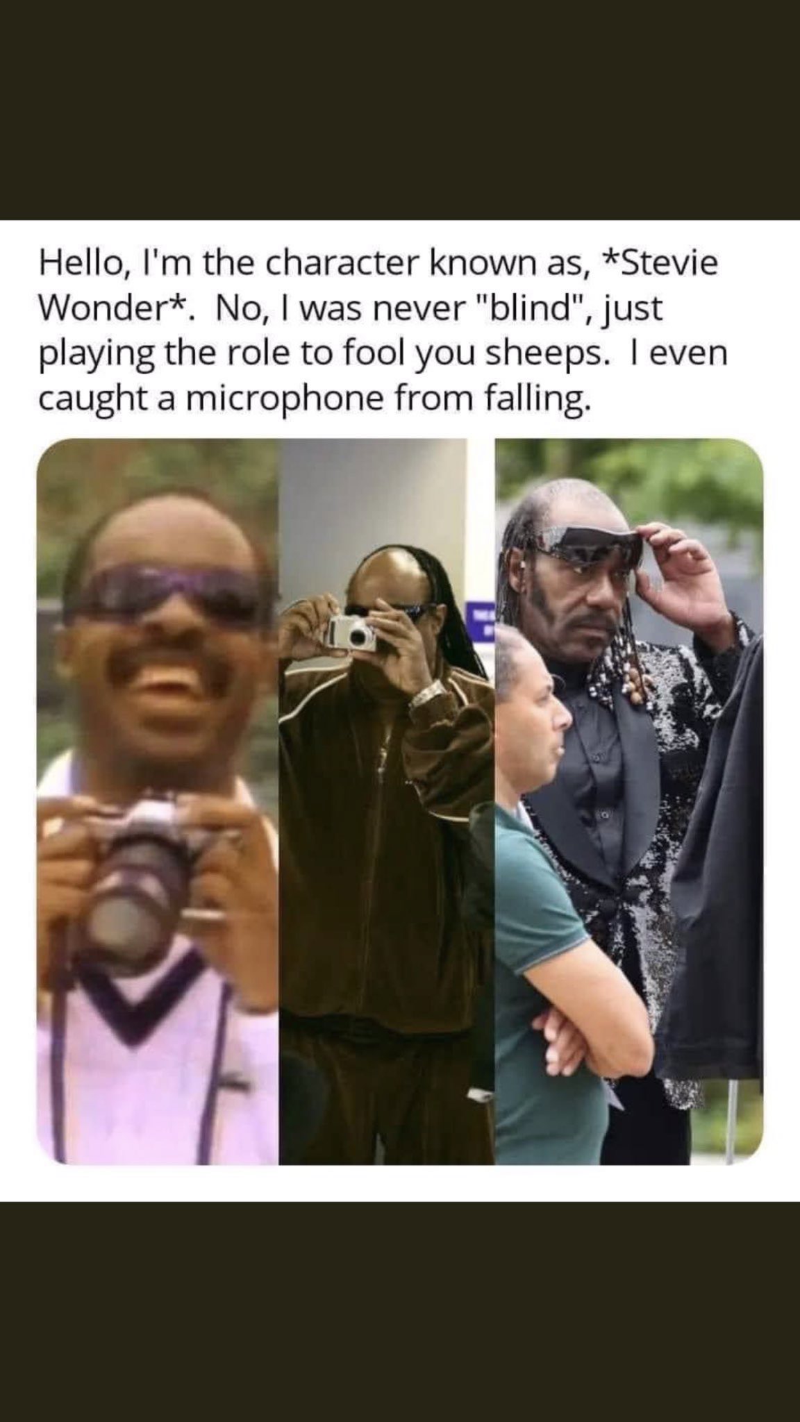 Stevie Wonder Blind Meme