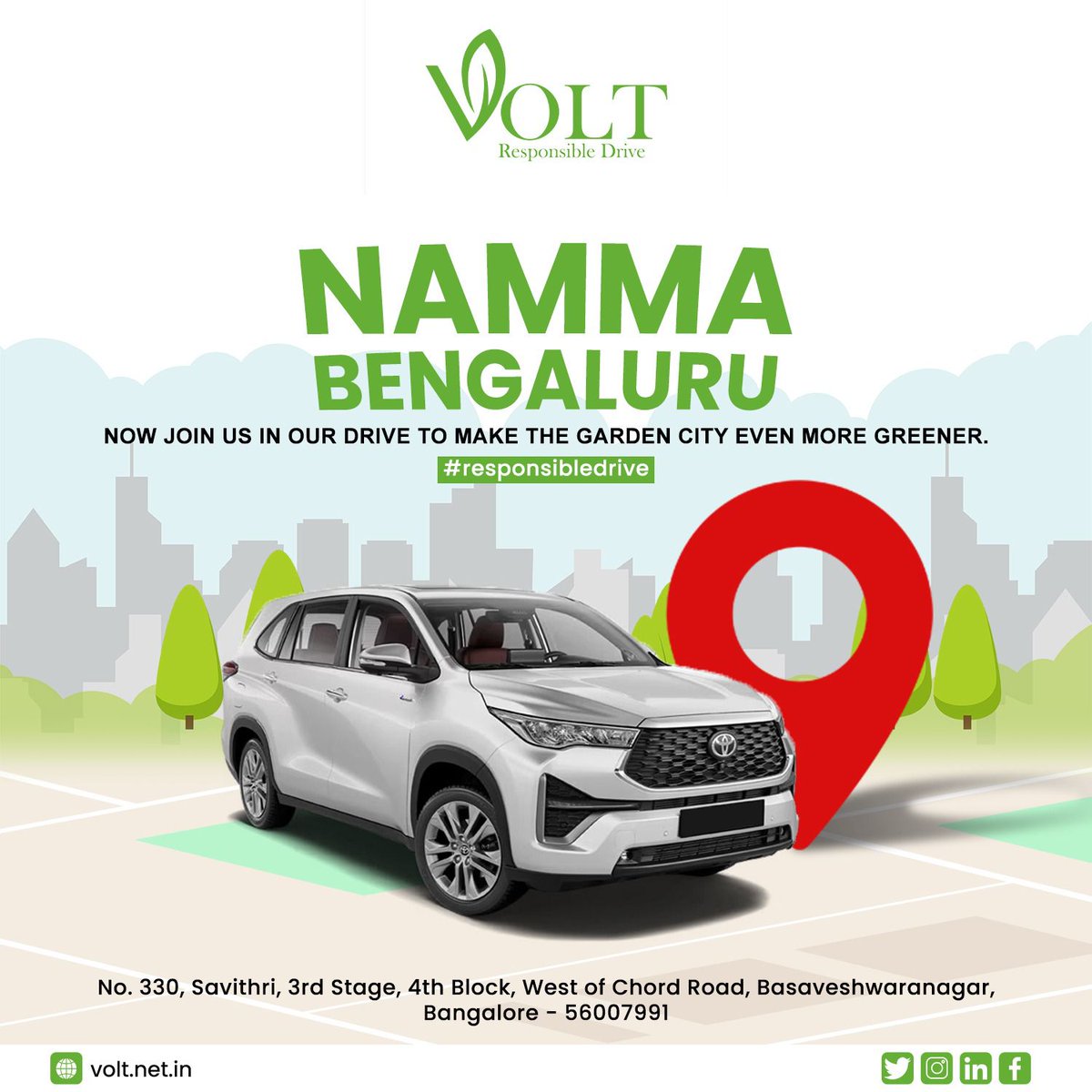 Volt Mobility on Twitter: "NAMMA BENGULURU! We are thrilled to announce - Volt is now in garden ...