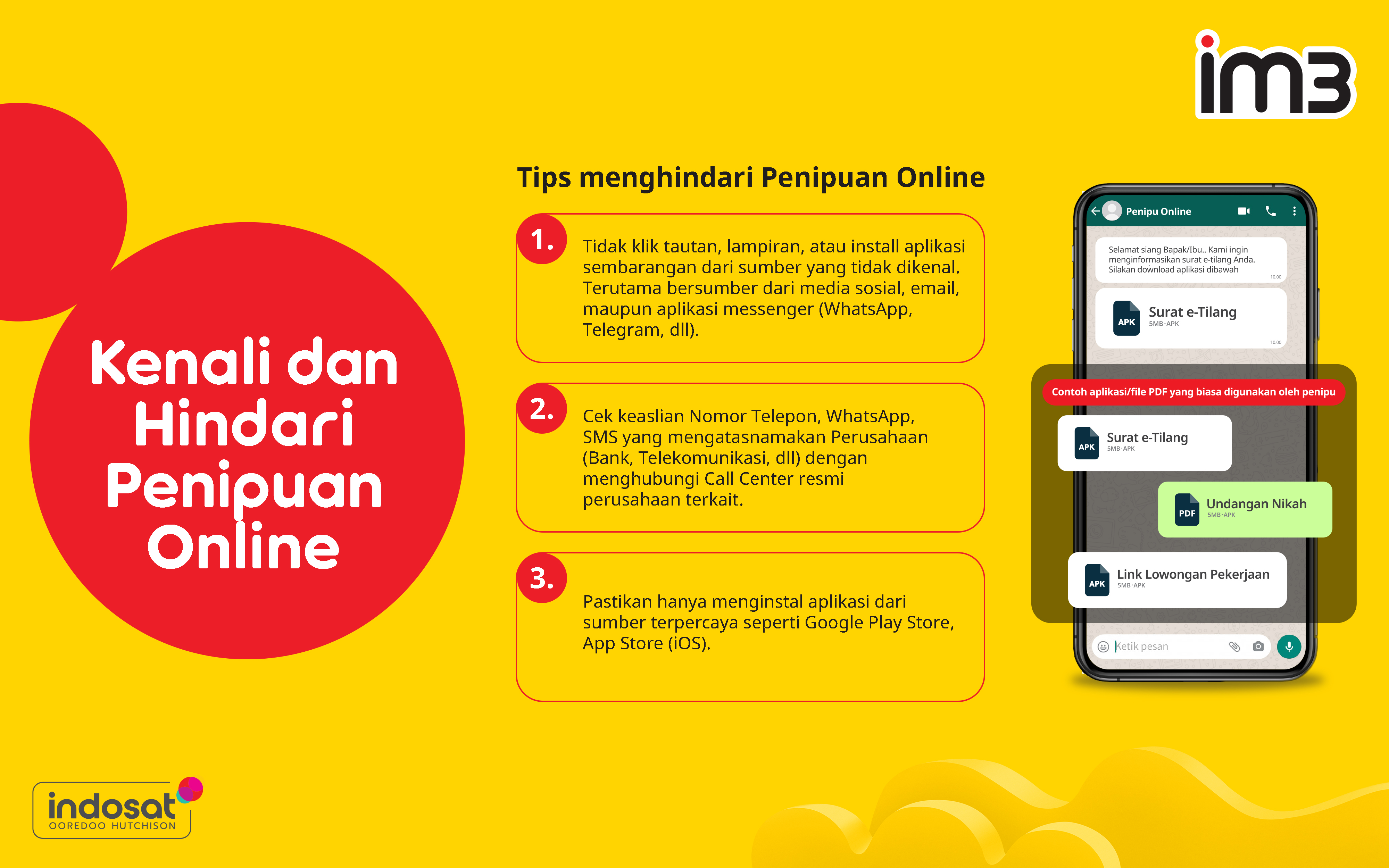 Indosat Care on Twitter: "@Nenggeulisahh Iya kak, IM3 tidak pernah meminta informasi Kode OTP ...
