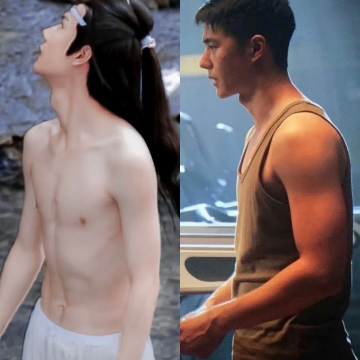 Yizhan Gallery on Twitter: "RT @bjyxiaos: Wang Yibo’s muscles have really grown💪 2018 // Lan ...