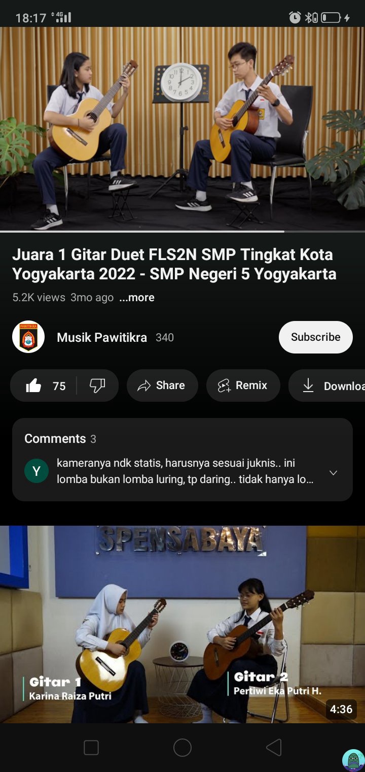 Tanyarl 💚 on Twitter: "💚 Aku lomba gitar tahun ini tadi lagi kulik lagu, nemu ini, keren banget ...