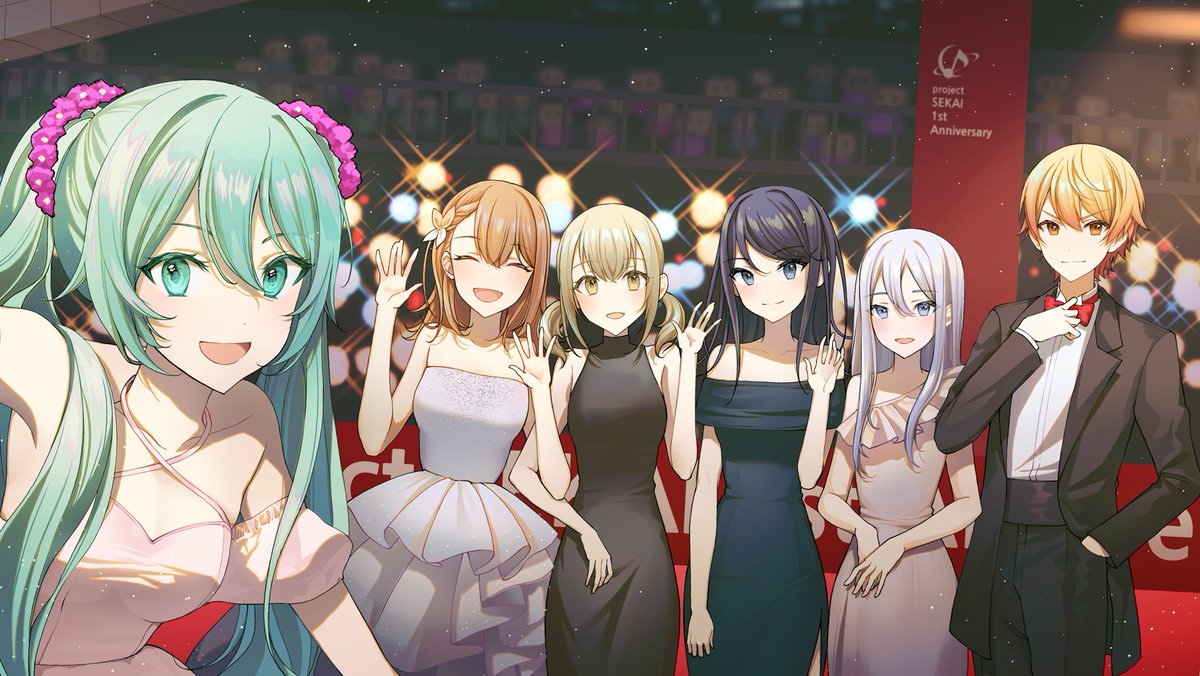 pya on Twitter: "프로세카 한국서버 1주년 축하드립니다 #프로세카 #1주년기념일러스트공모전 #prsk_FA"