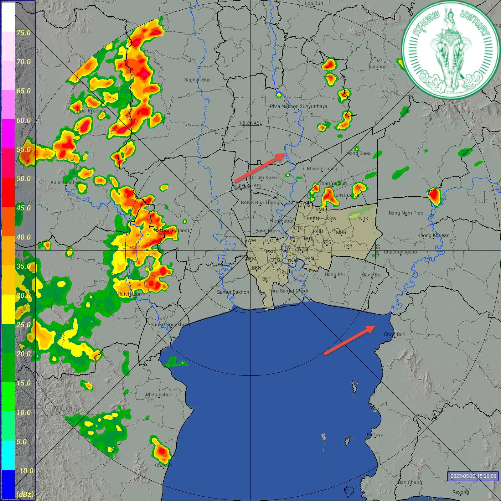 JS100Radio on Twitter: "เวลา 15.30 น. #ฝนตก เขตหนองจอก สายไหม ดอนเมือง เคลื่อนตัวทิศตะวันออก ...