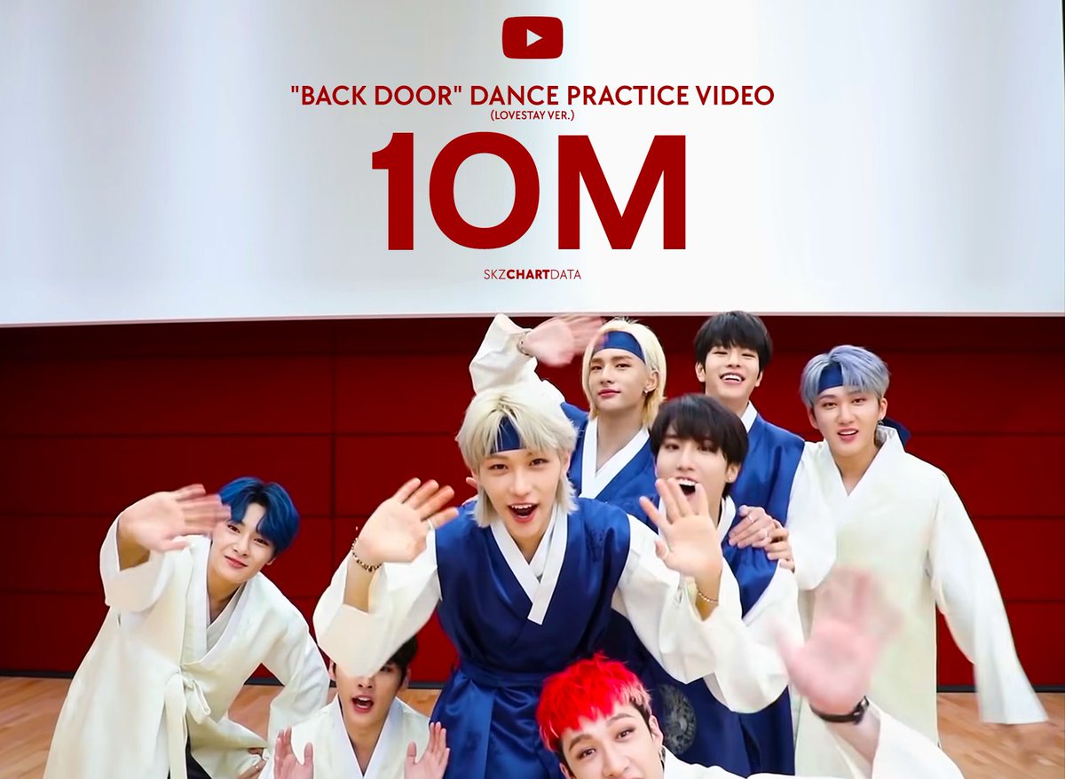Stray Kids Chart Data ☆ on Twitter: ""Back Door" Dance Practice Video (Lovestay 한복 ver.) has now ...