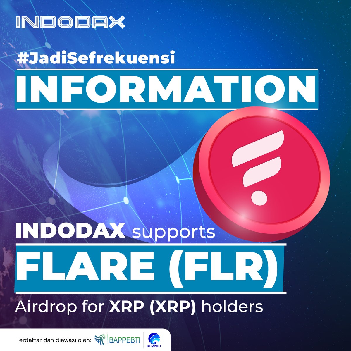 indodax on Twitter: "INDODAX akan mendistribusikan airdrop FLR bagi holder XRP. User yang ...