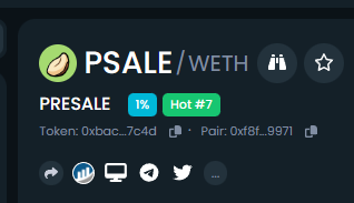 PRESALE - $PSALE on Twitter: "$PSALE now verified on #DEXTOOLS (and trending 🔥) 📑 https ...