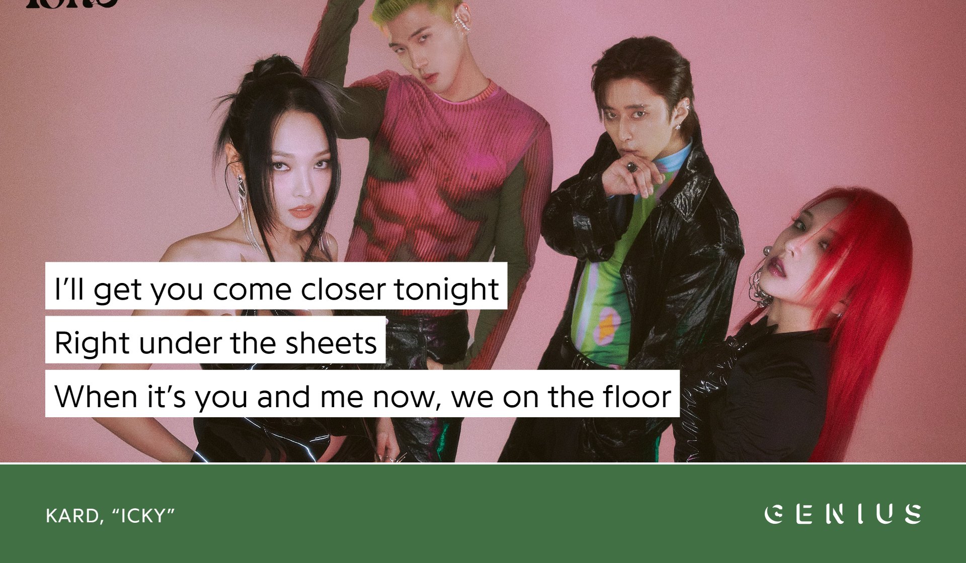 Genius Korea on Twitter: "KARD (@KARD_Official) returns with a new dancefloor anthem, "ICKY ...