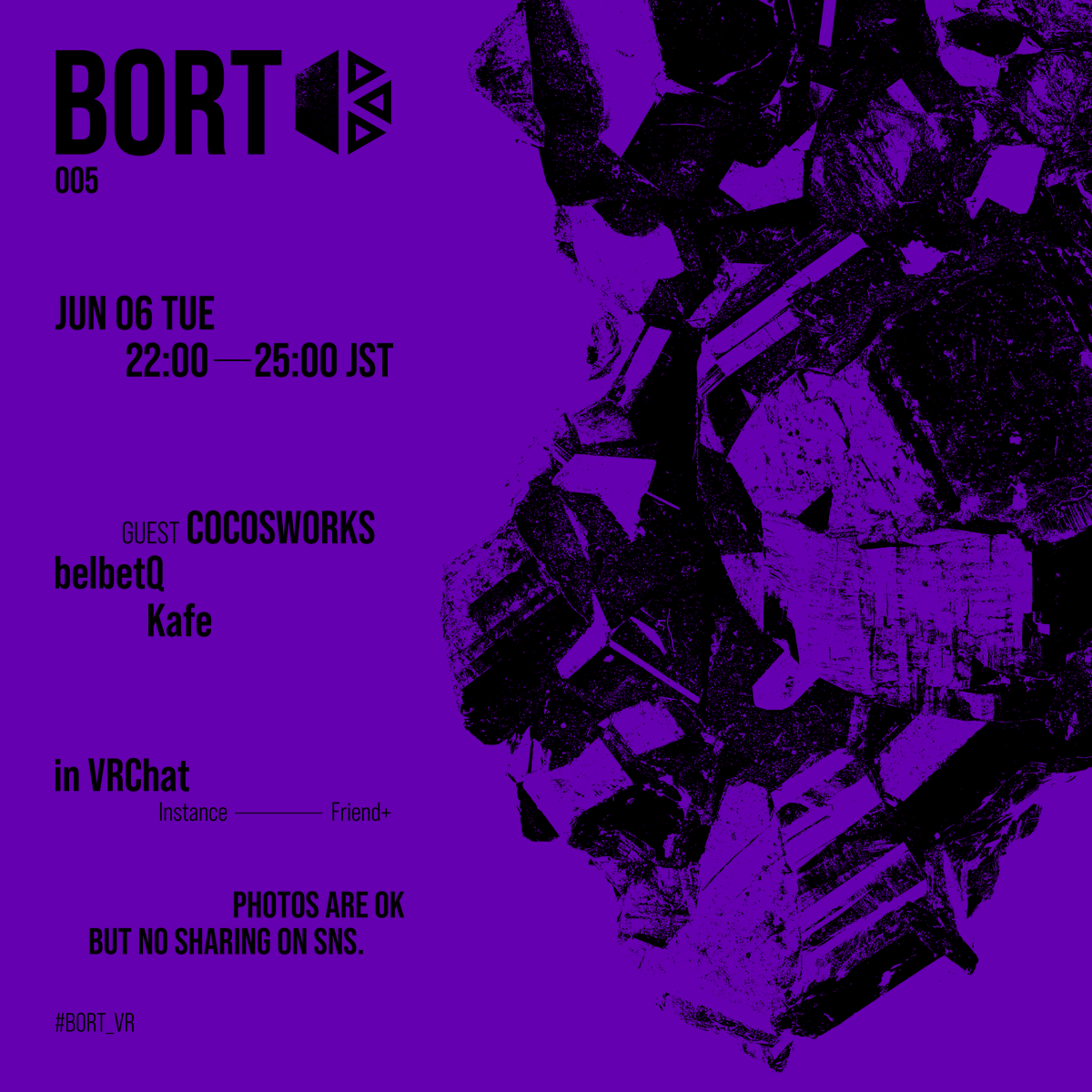 超Bishamon / Tamon on Twitter: "[VR EVENT ANNOUNCEMENT] - BORT 05 - DARK/HARD GROOVE PARTY DATE ...