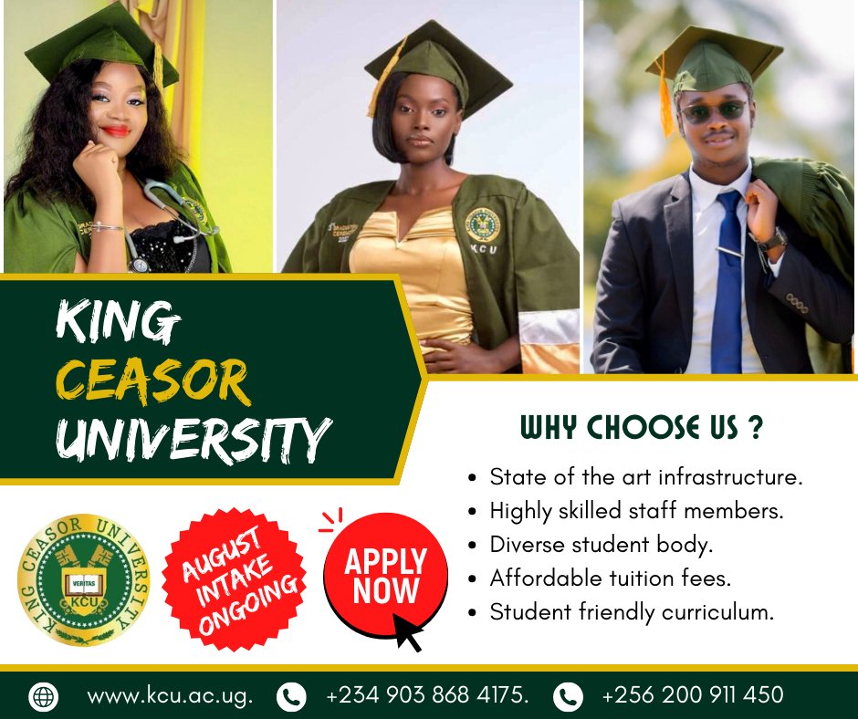 King Ceasor University on Twitter: "The August intake for King Ceasor University is currently in ...