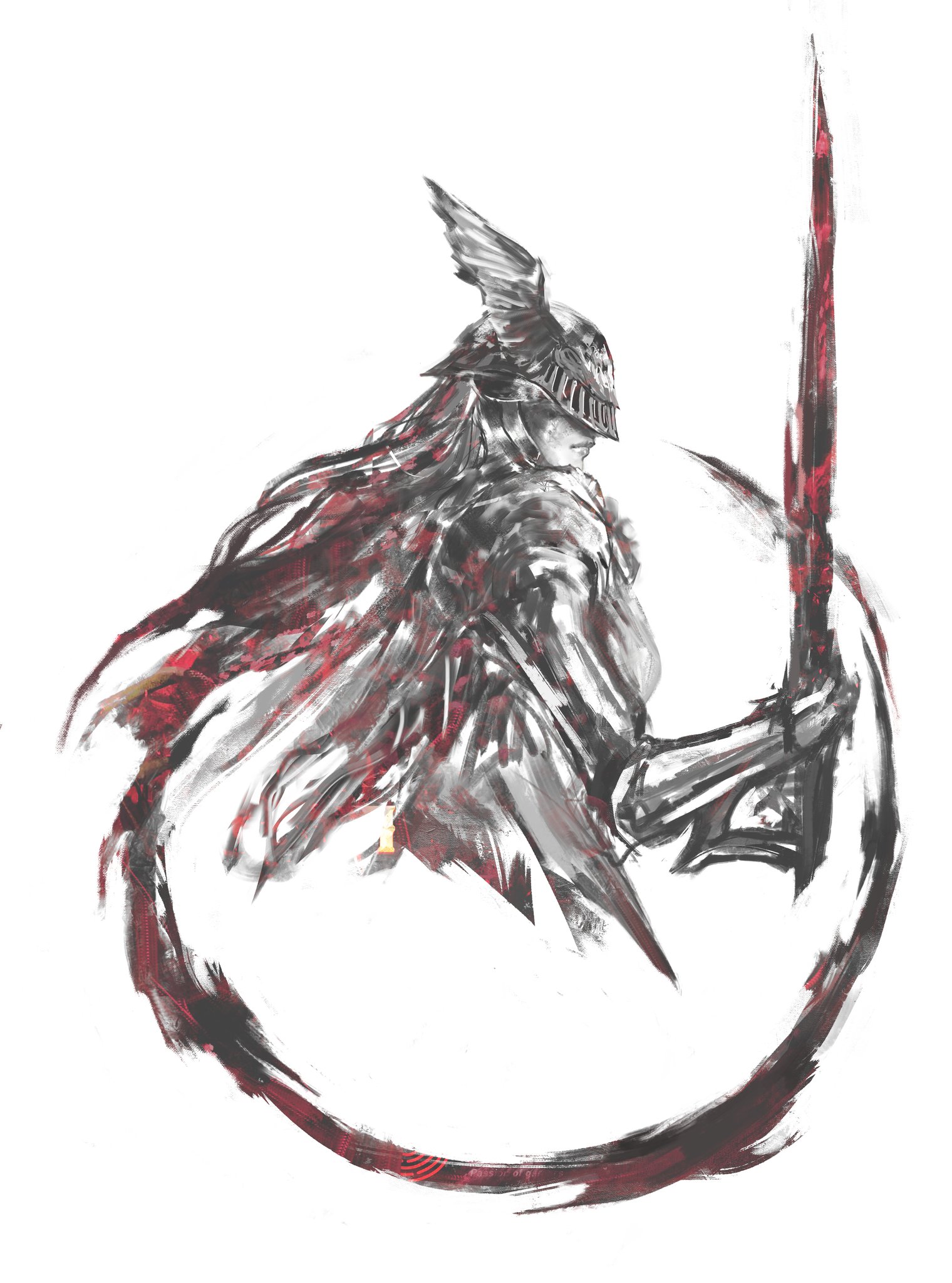 Shimhaq on Twitter: "Quick Malenia sketch. Might detail it out more later #eldenring https://t ...