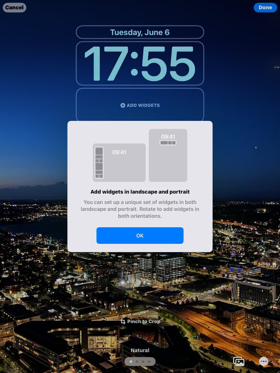David Jiang on Twitter: "Fun fact: there are two distinct sets of lock screen widgets in iPadOS ...