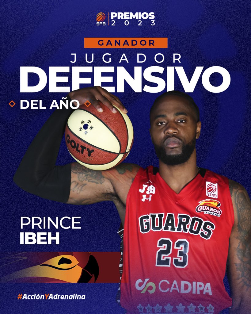 🇻🇪 PRINCE IBEH ES EL JUGADOR DEFENSIVO DEL AÑO EN LA SPB 2023 – CANCHA ...