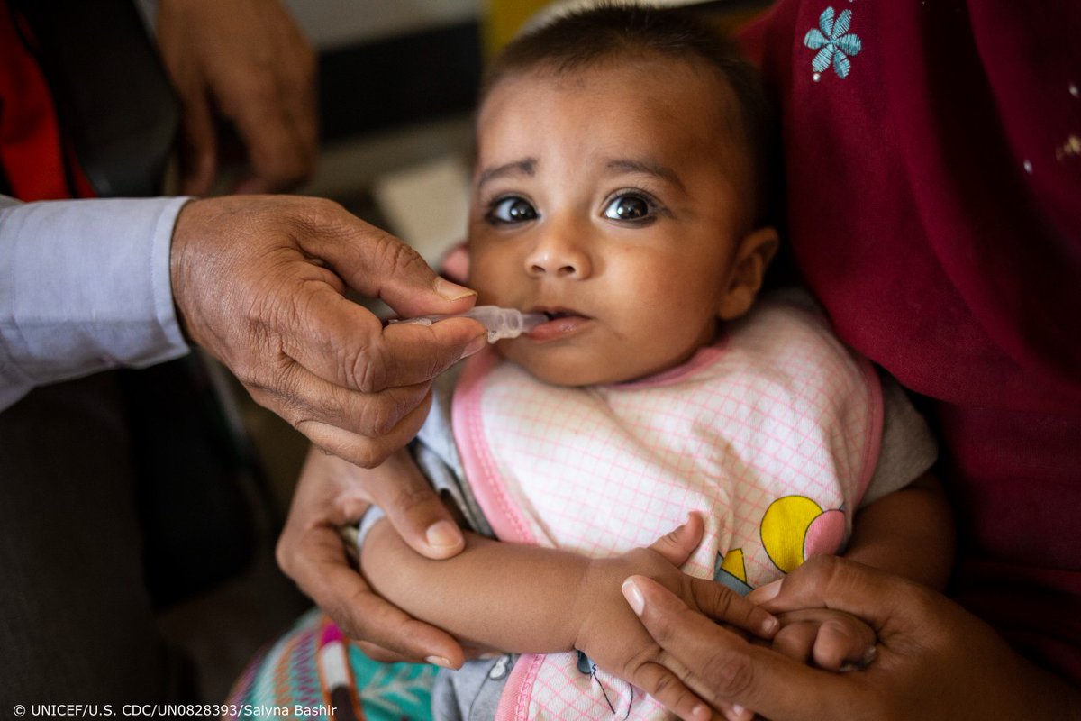 UNICEF on Twitter: "Muhammad is being vaccinated against rotavirus. The 6-month-old is receiving ...
