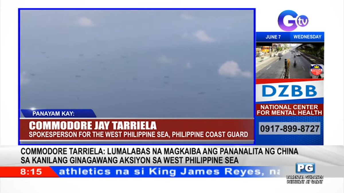 Philippine Coast Guard on Twitter: "RT @dzbb: LIVE sa DZBB: COMMO Jay Tarriela, Philippine Coast ...