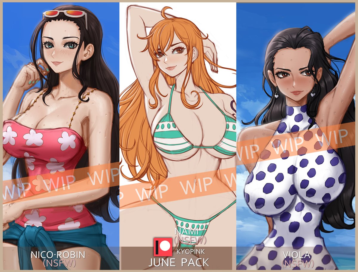 Kyopink's Art on Twitter: "This is the work plan for June🥰🥰🥰 #ONEPIECE #fanart #Nami #ナミ #Nico ...