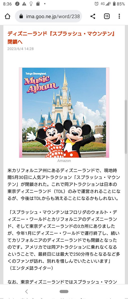 ネコくまモン On Twitter 日本のdisneylandにしか スプラッシュ・マウンテンは無い‼️ →外国人が日本に乗りに来る