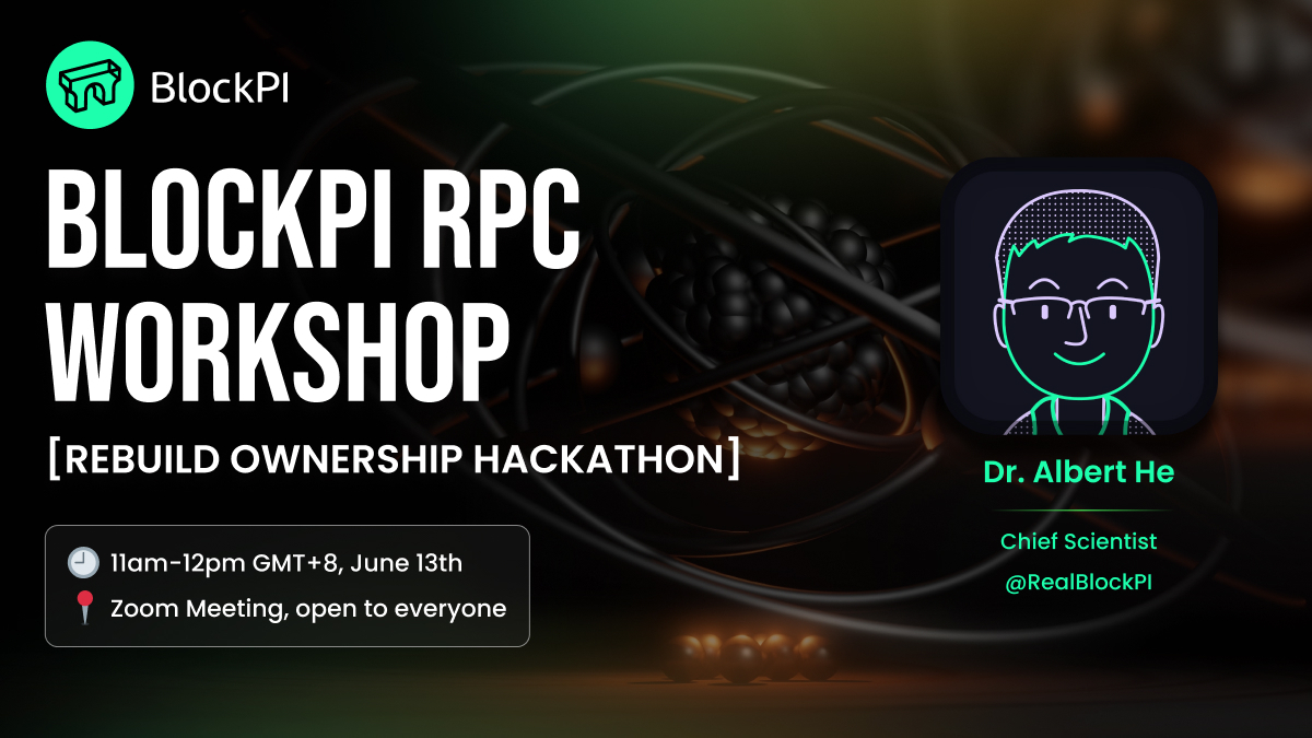 BlockPI on Twitter: "📢Calling all builders! The registration for our Rebuild Ownership Hackathon ...