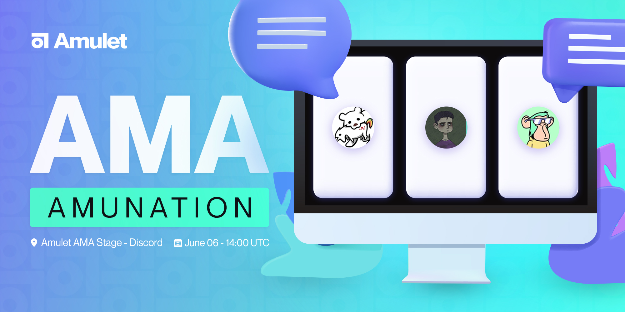 Amulet Protocol on Twitter: "We've got our AmuNation #AMA tomorrow! Come and ask your burning ...