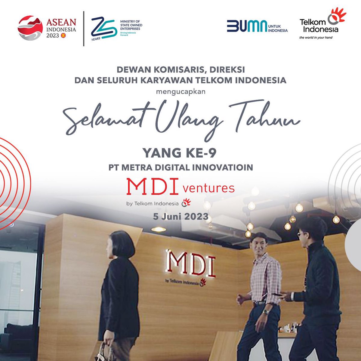 Telkom Indonesia on Twitter: "Dirgahayu MDI Ventures, terus sukses menjadi perusahaan modal ...