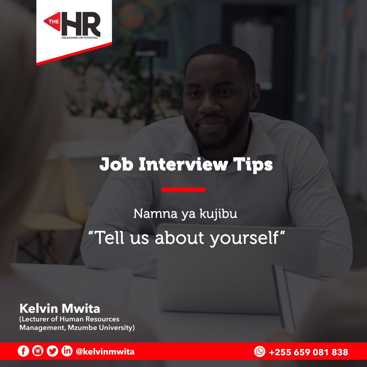 “Tell us about yourself” mara nyingi (kama siyo mara zote) ni swali la kwanza kwenye job ...