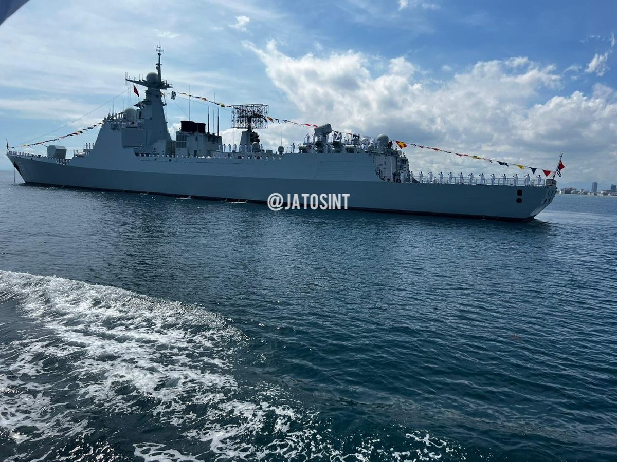 JATOSINT on Twitter: "/4 🇨🇳 People's Liberation Army Navy #PLAN Type 052D Destroyer Zhanjiang ...