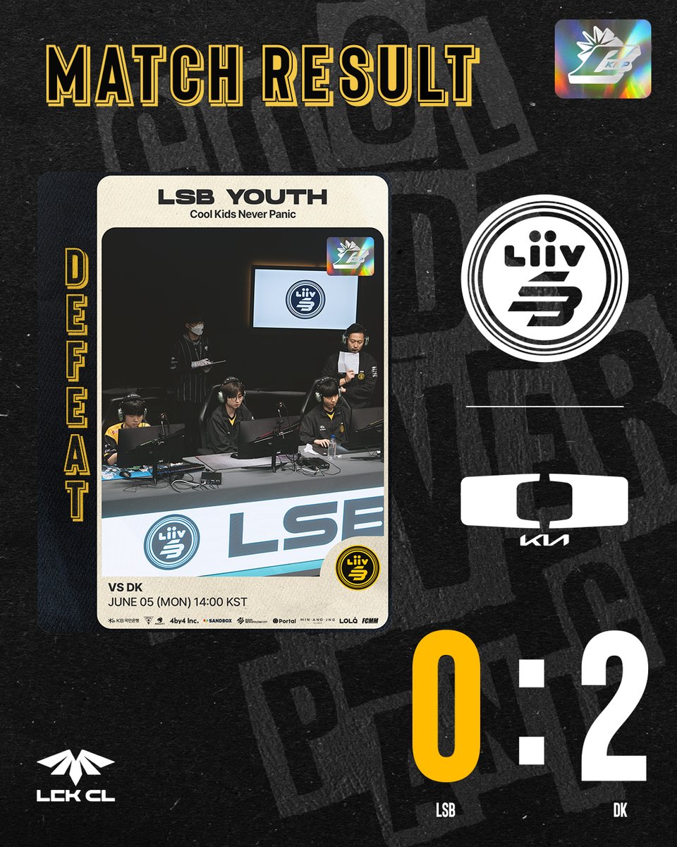 Liiv SANDBOX on Twitter: "𝟐𝟎𝟐𝟑 𝐋𝐂𝐊 𝐂𝐋 𝐒𝐮𝐦𝐦𝐞𝐫 𝐒𝐩𝐥𝐢𝐭 | 𝐯𝐬 @DplusKIA 쿨 키즈 네버 패닉, 첫 패배에 기죽지 않고 끝까지 ...