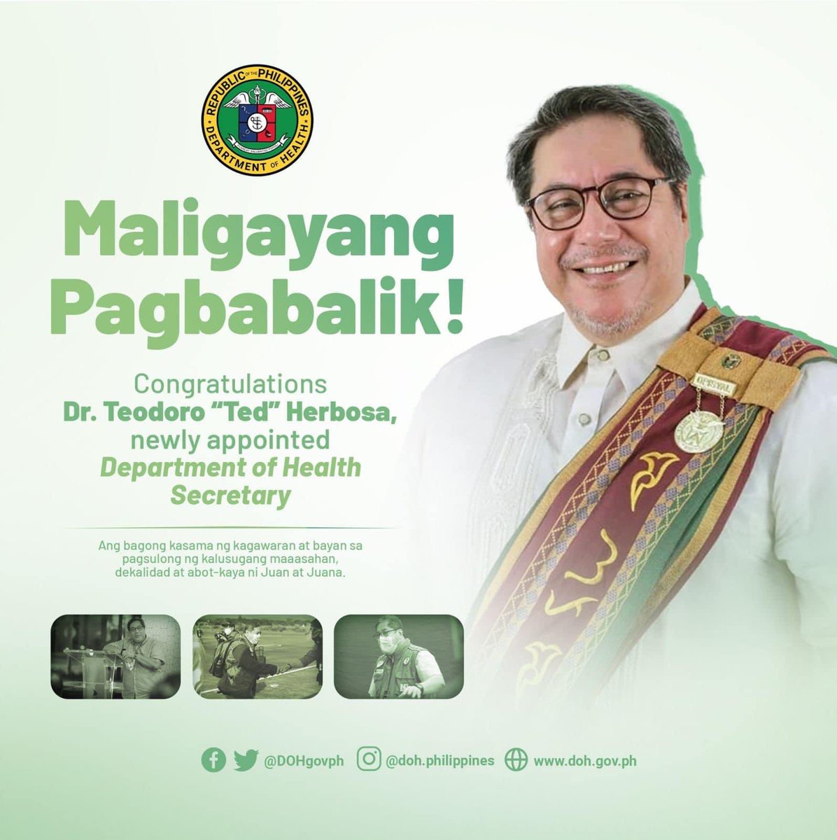 Jc Cosico On Twitter “maligayang Pagbabalik ” The Department Of