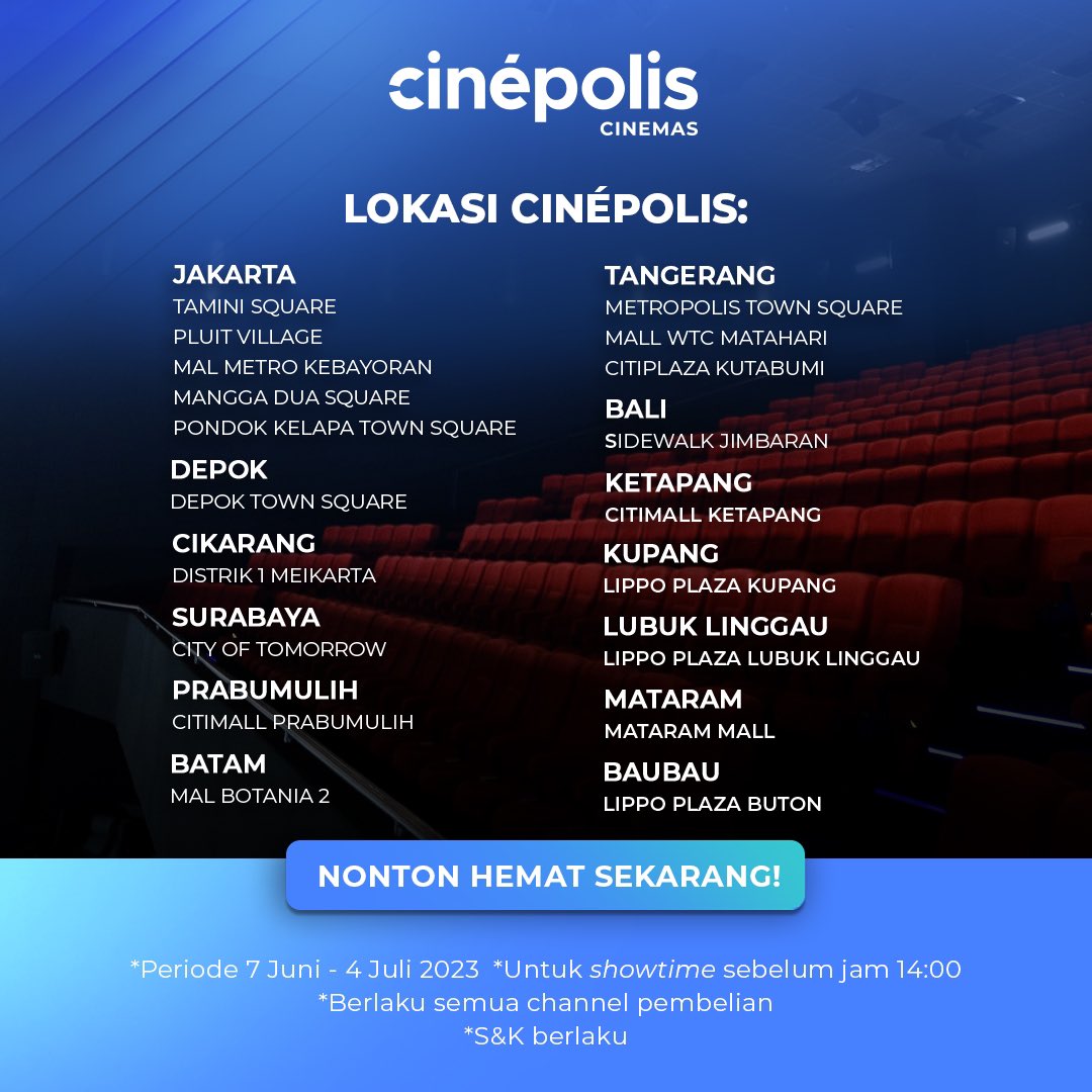 Cinépolis Indonesia on Twitter: Cinépolis Indonesia on Twitter: