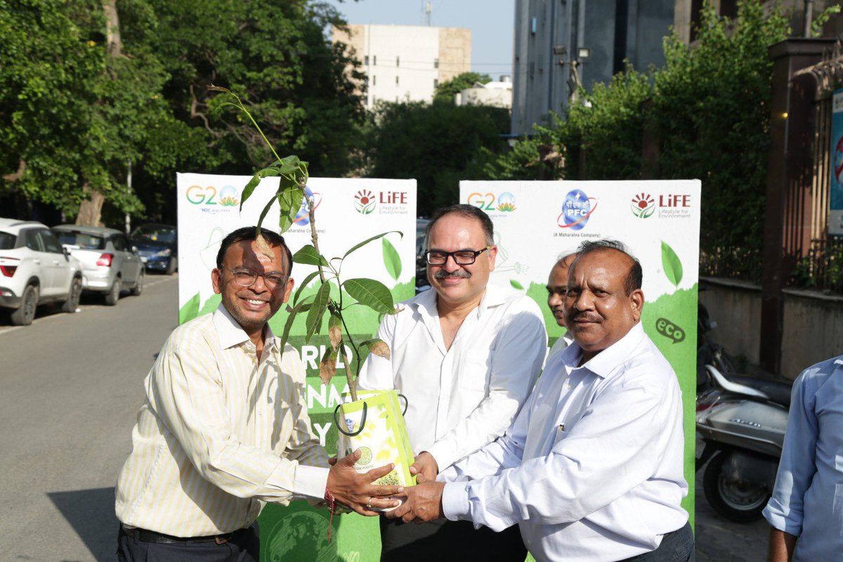 Power Finance Corp. on Twitter: "On #WorldEnvironmentDay, PFC organised a plant distribution ...