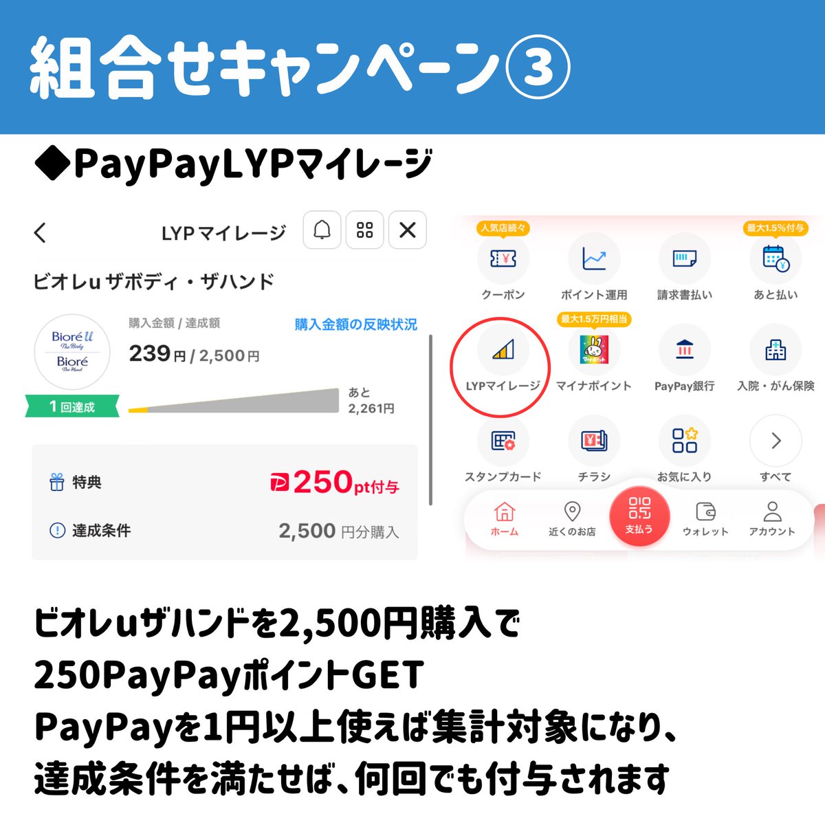 きぺまる@お得を分かりやすく図解🧑‍🏫 on Twitter: "ウエル活黒字案件🙌 花王のハンドソープ(ﾋﾞｵﾚｻﾞﾊﾝﾄﾞ)を5個以上購入でお小遣いGET👀 ️やり方 ・花王商品を ...