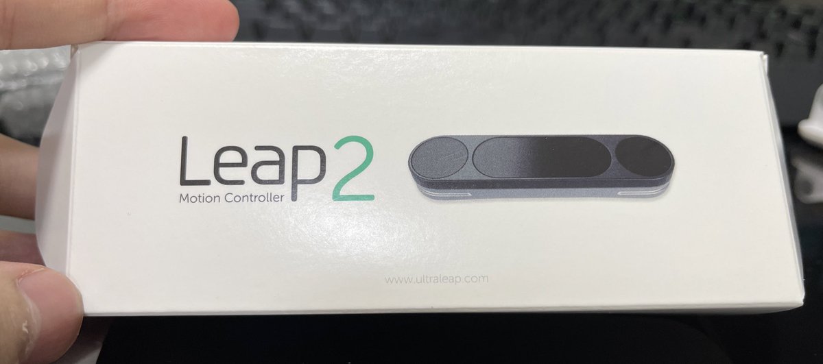 ねぎぽよし on Twitter: "さっきUltraleapさんと打ち合わせをしてきて、LeapMotion2をお借りしてきました！👏☺️ 初期のLeapMotionと比べても小さいし ...