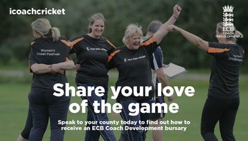 Cumbria Cricket Board on Twitter: "COACH BURSARY | Coaches who enrol in either the ECB Support ...