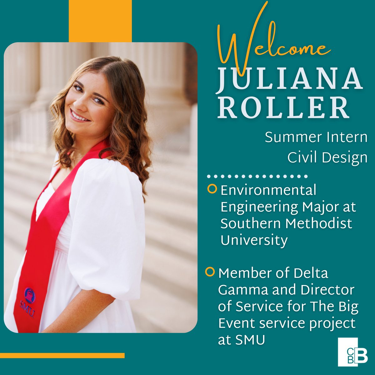 Christopher B. Burke Engineering, Ltd. on Twitter: "CBBEL summer #intern @JulianaRoller is an # ...